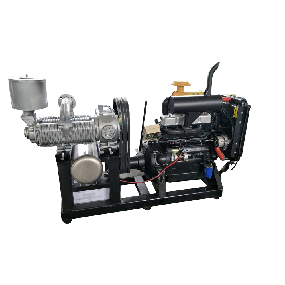 10 CBM Diesel Engine Driven Bulk Cement Trailer Compressor | Shenyang ...